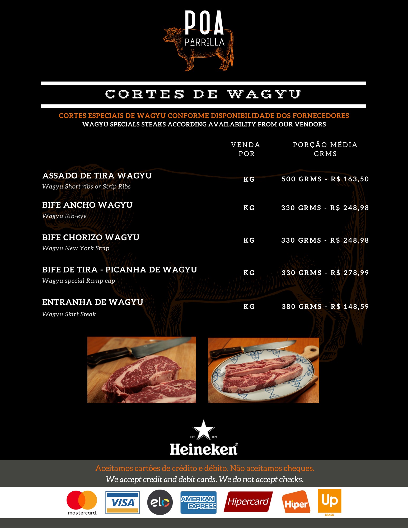 Nosso Menu - POA Parrilla